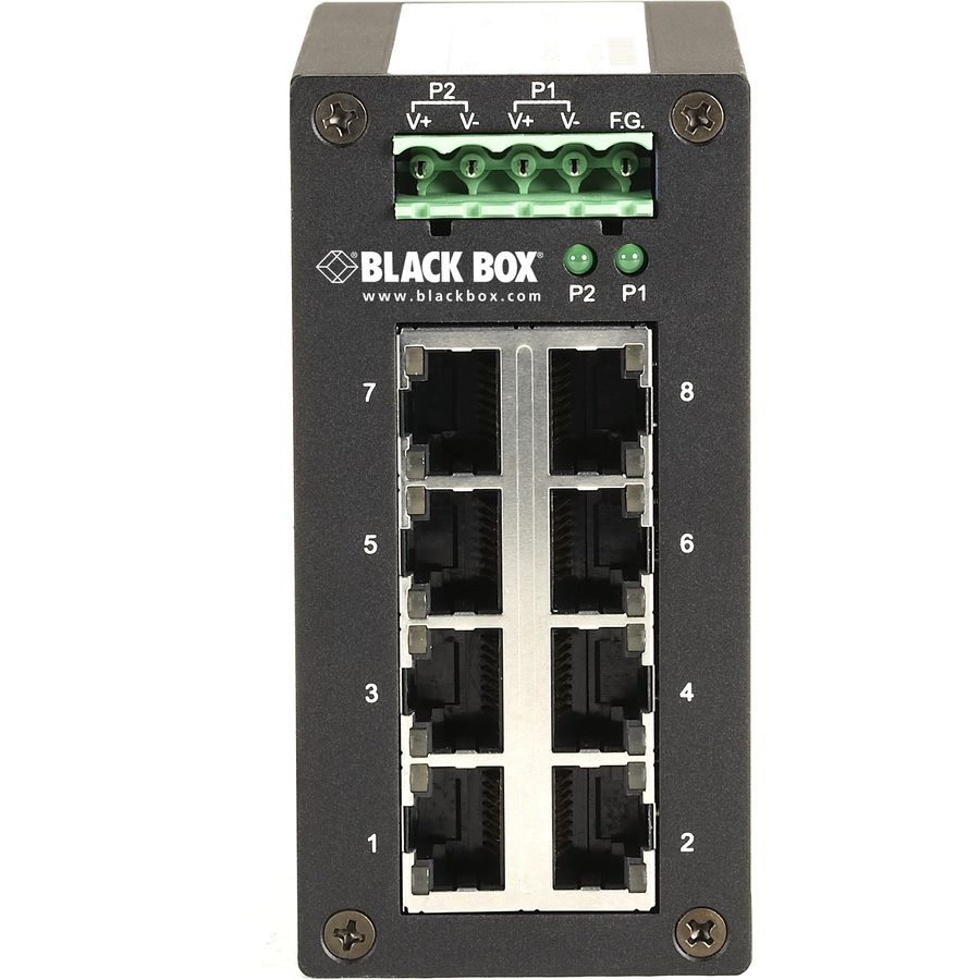 Black Box Hardened Gigabit Edge Switch, 8-Port - Arizona Outlet