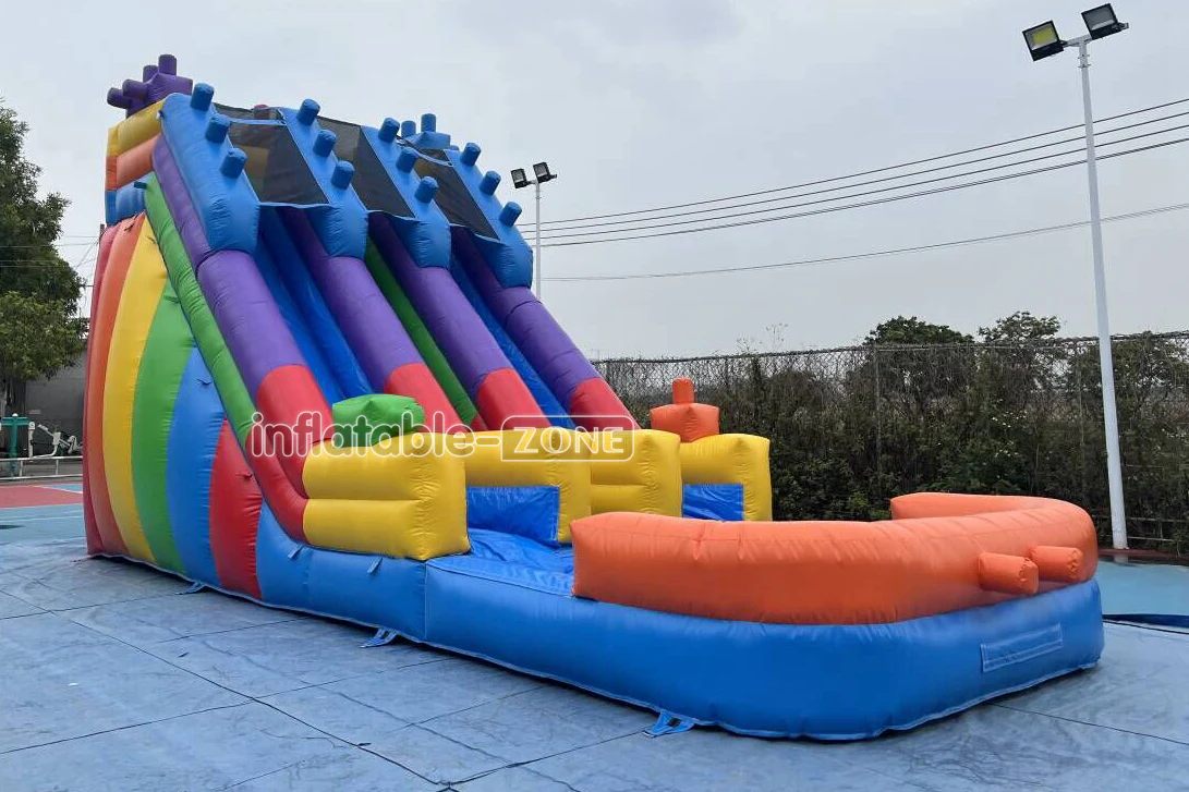 Commercial Building Block Giant Inflatable Water Slide With Inflatable ...