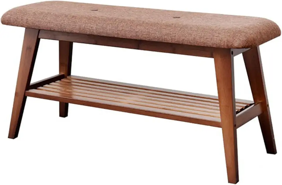 Shoe Bench 2 Tier Shoe Rack for Entryway Shoe Rack Bench with Padded ...