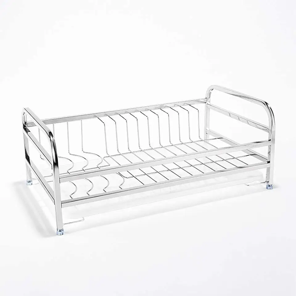 GYLXW Drain Rack, Stainless Steel Dish Rack Drain Rack 1 Layer Put Dish ...