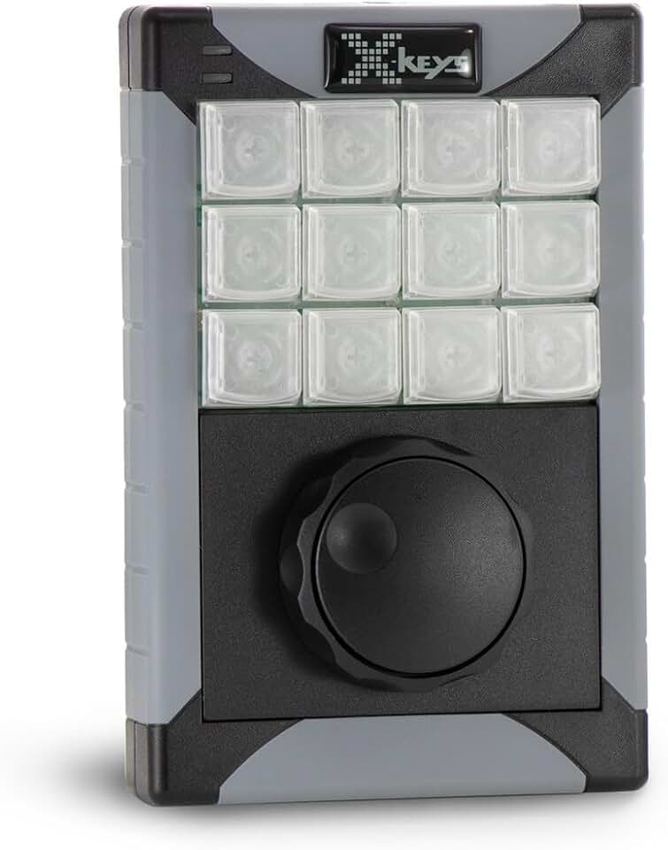 X-keys USB Programmable Keyboard with Jog & Shuttle Control for Editing ...