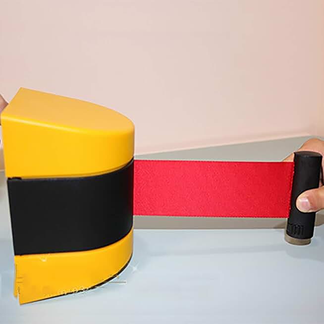 Barrier Tape, Wall Mount Retractable Barrier for Crowd Control, Queue ...