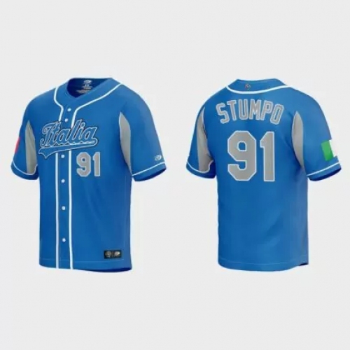 Mitchell Stumpo Italy Baseball 2023 World Baseball Classic Jersey ...