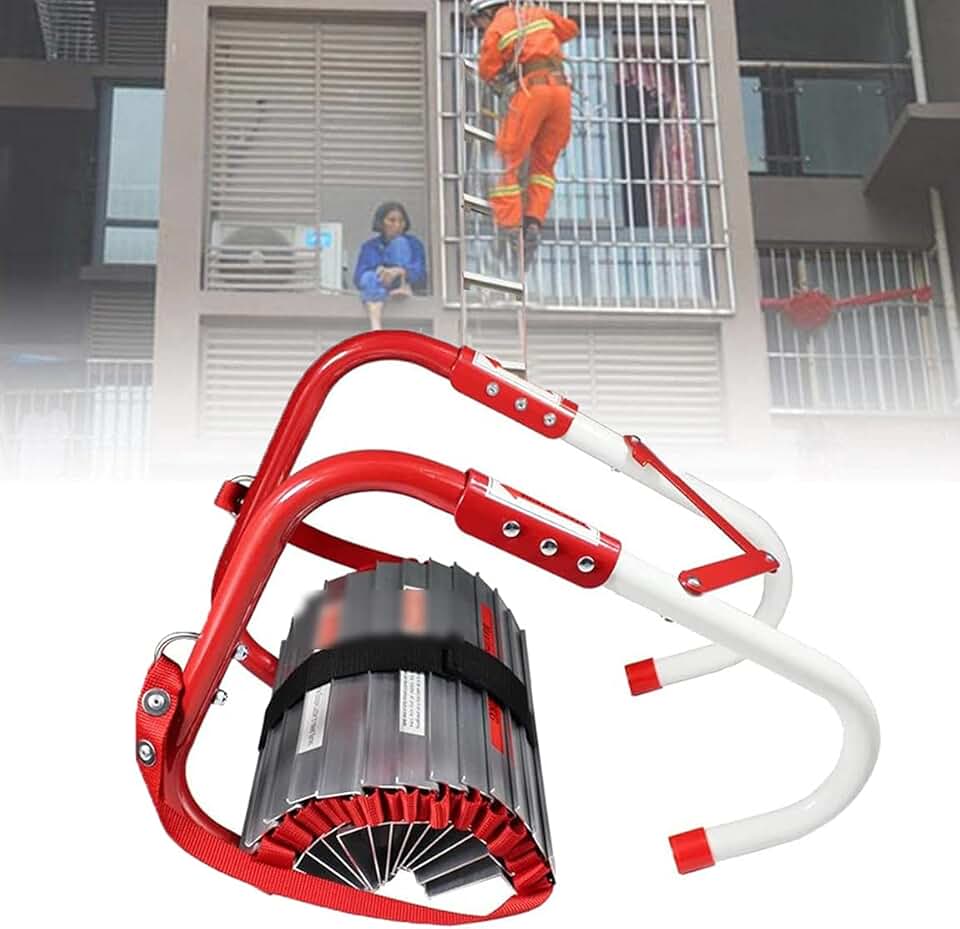 Rope Ladder Metal Escape Ladder Portable Fire Ladder, Ladder Lifeline ...