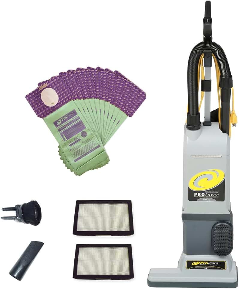 ProTeam ProForce 1500XP and 12 Extra Filter Bags Bagged Dual Motor ...