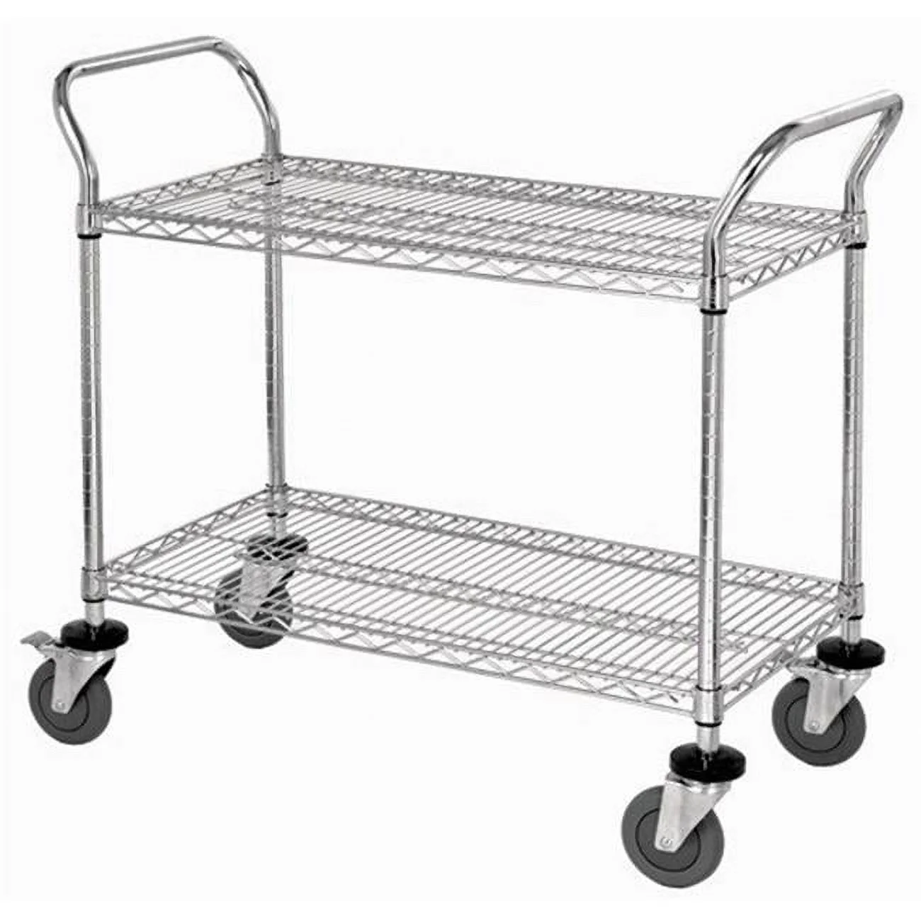 Quantum Storage WRC-1848-2CO Wire Shelf Conductive Mobile Utility Cart ...