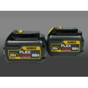 Dewalt DCB606 MAX Flexvolt 20V/60V 6 Ah Lithium-Ion Battery DCB606 (Two ...
