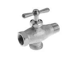 Mueller Industries Polished Chrome In-Line Bypass Washing Machine Valve ...