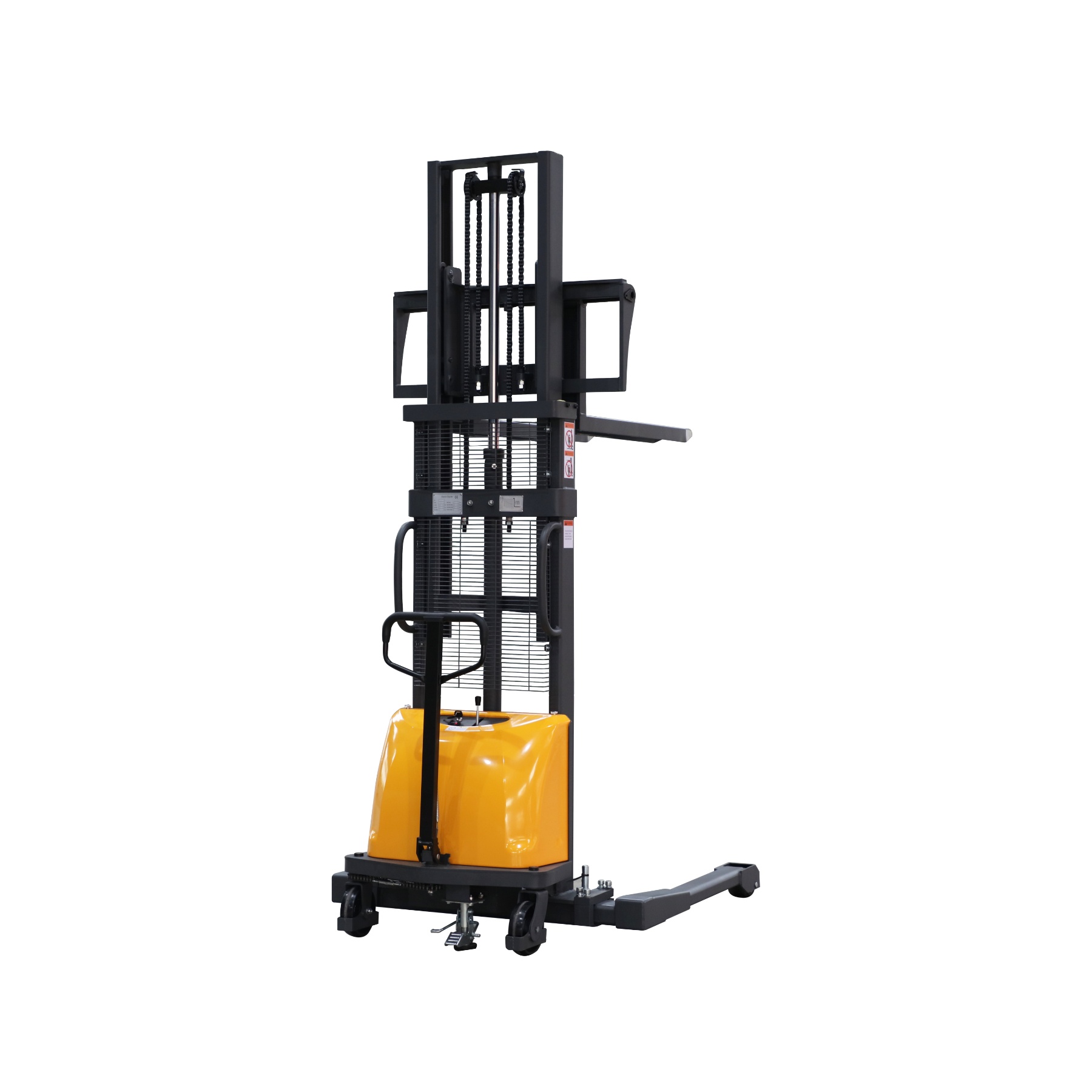 APOLLOLIFT 3300lb Cap. Semi-Electric Pallet Straddle Stacker with ...