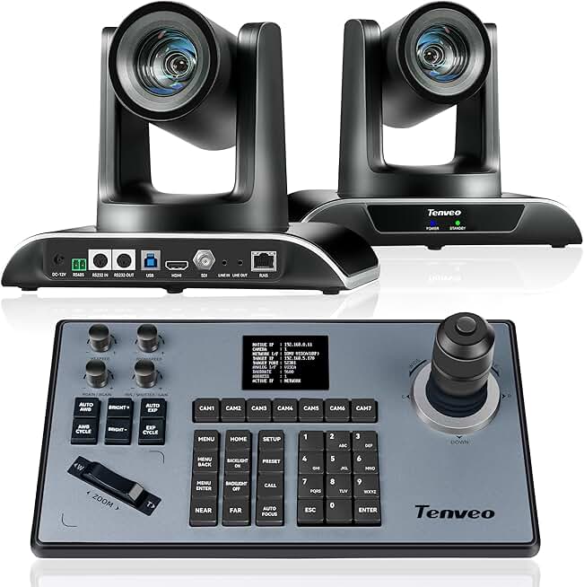 Tenveo PTZ Camera Bundle/Kits 20X AI Auto Tracking 3G-SDI/HDMI/USB3.0 ...
