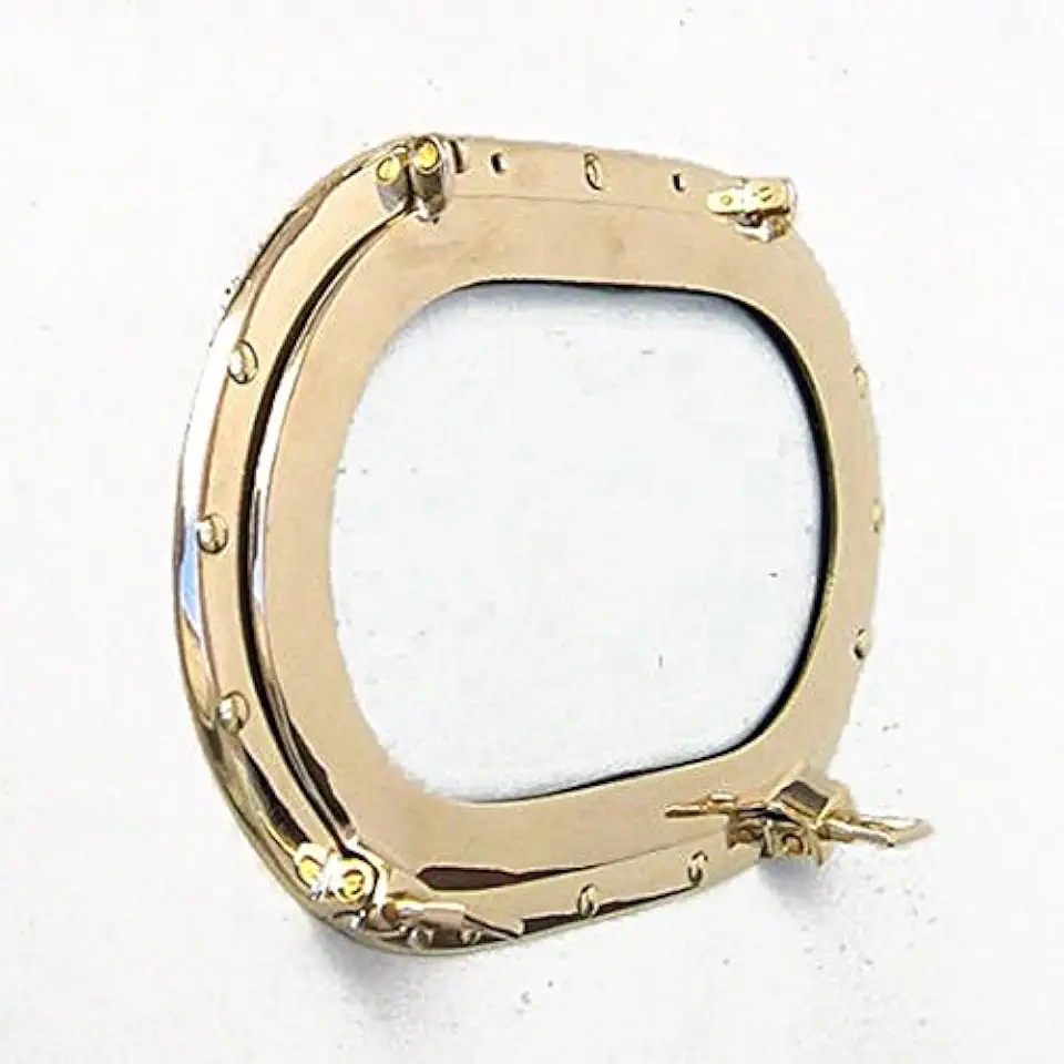 Solid Brass Ship'S Porthole Window 14" Oval Glass Oblong Nautical Wall ...