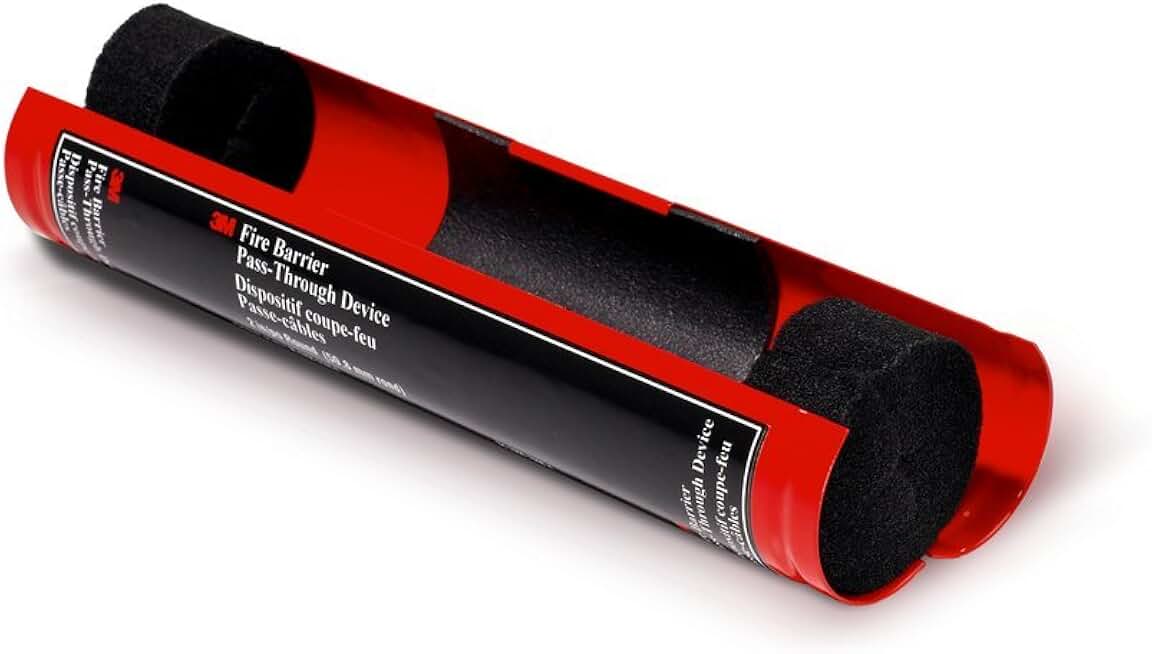 3M Fire Barrier Pass-Through Device PT2RD, 2 in, Round (Pack of 6 ...