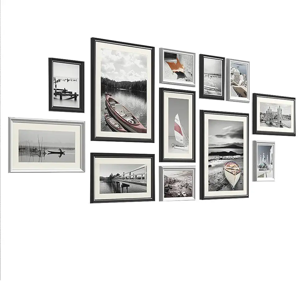 Large Multi Picture Photo Frames Collage Set for Wall Gallery Kit for ...