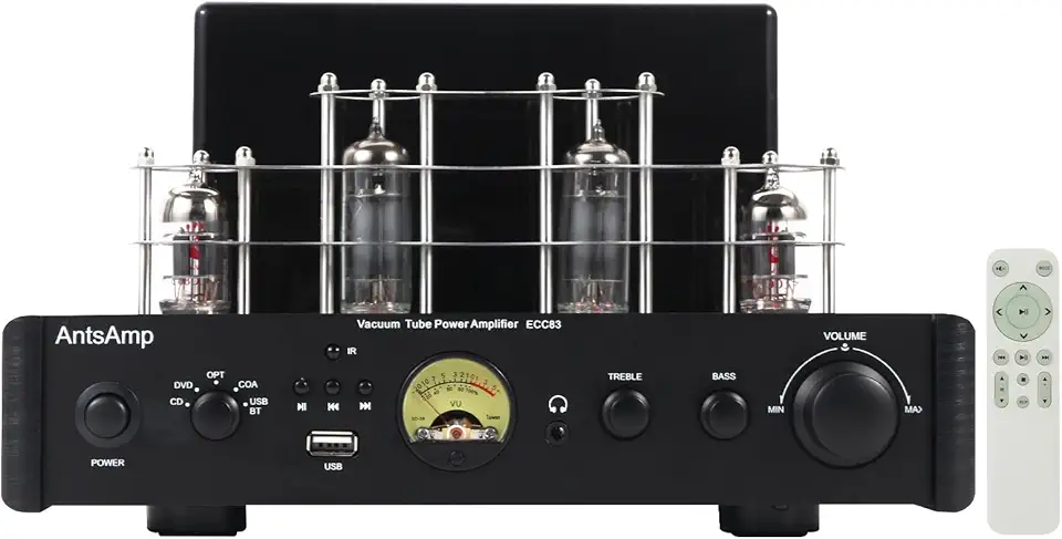 ECC83/12AX7 Integrated Hybrid Vacuum Tube Class A/B Amplifier 2 Channel ...