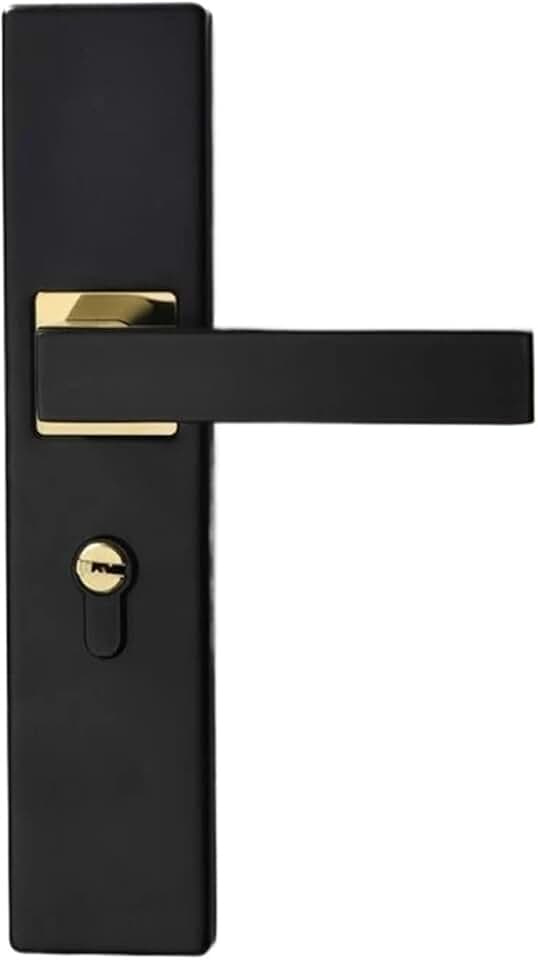 American Black Mute Bedroom Door Lock with Keys Security Entrance Door ...