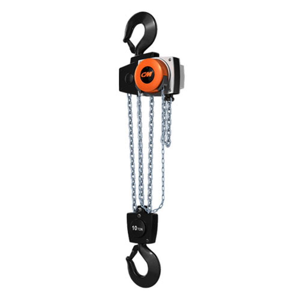 CM Hurricane 10 Ton x 10 ft Hand Chain Hoist - Arizona Outlet