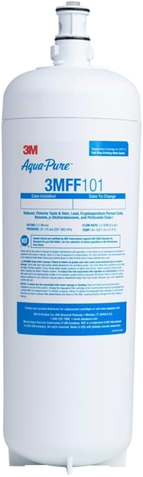 3M Aqua-Pure Under Sink Full Flow Drinking Replacement Water Filter ...
