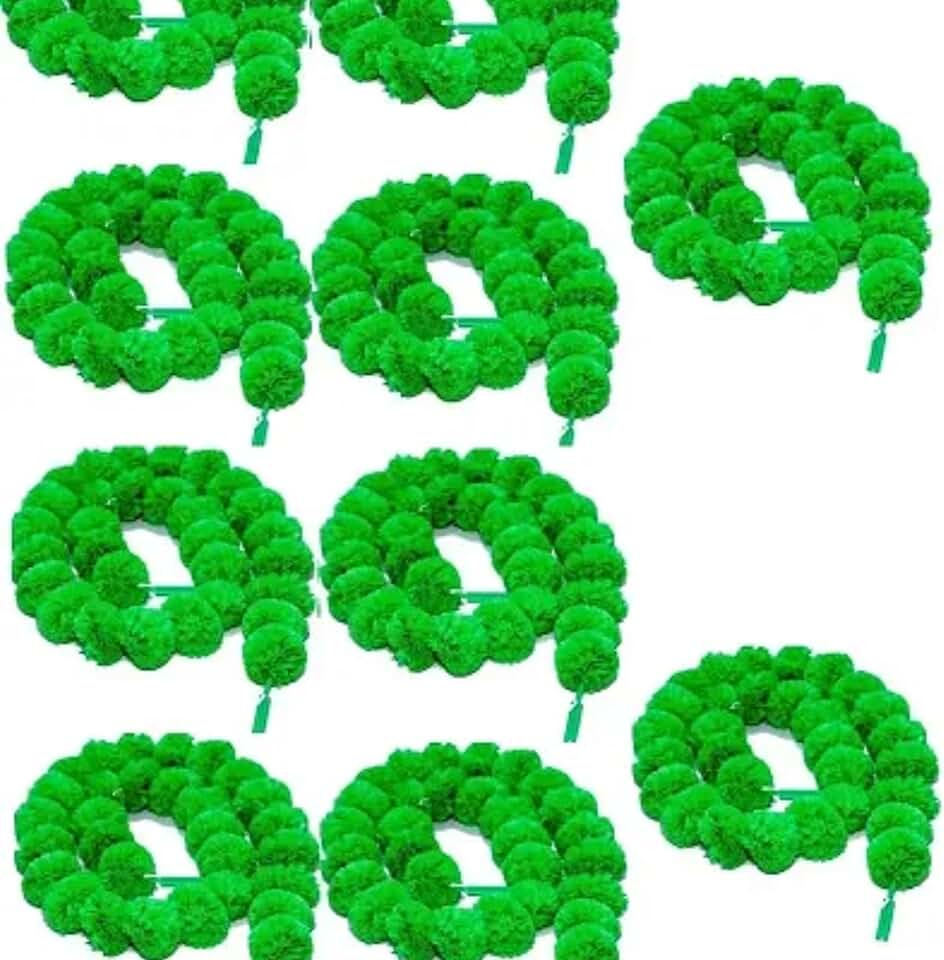 Artificial Decorative Marigold Flower Garland Strings for Christmas ...