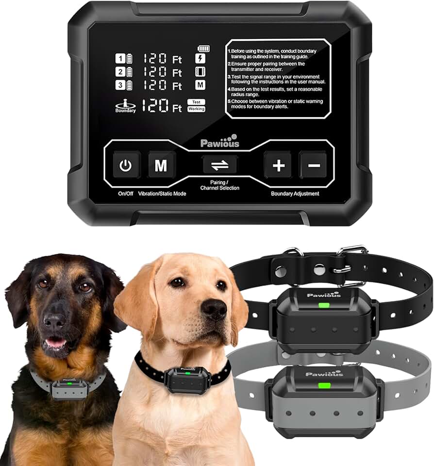 Wireless Dog Fence - High Precision Containment System for Up to 1 Acre ...