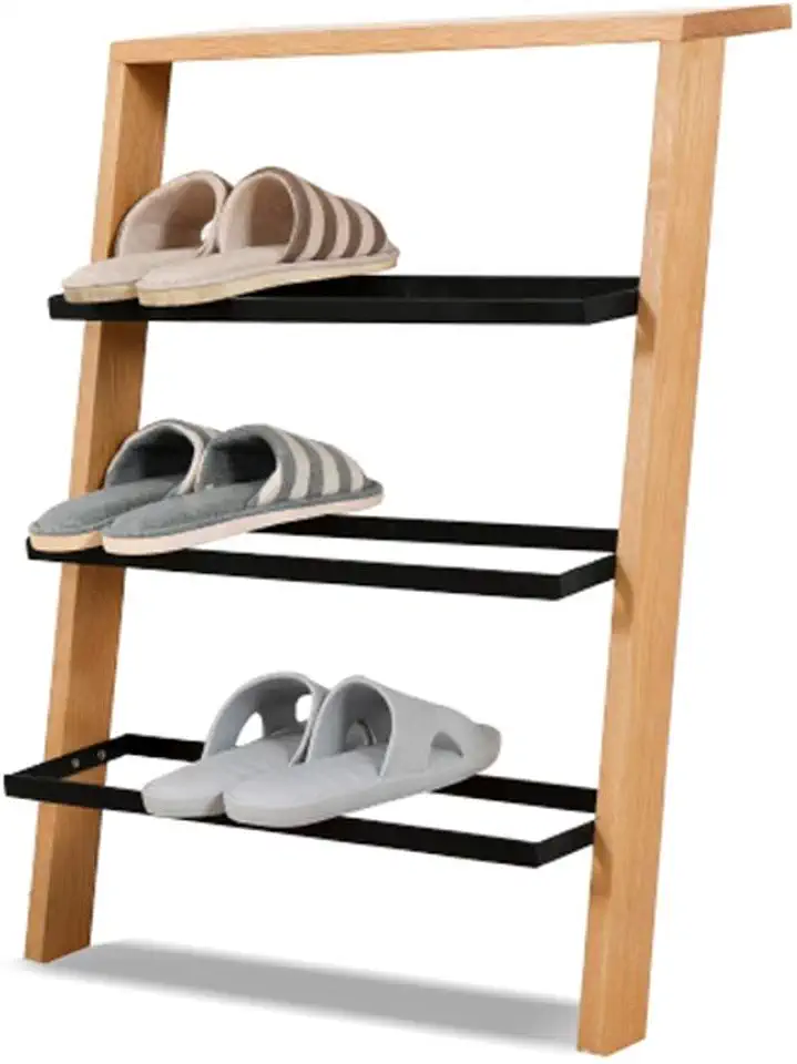 Closet Entryway Hallway Creative Leaning Against The Wall Shoe Rack ...