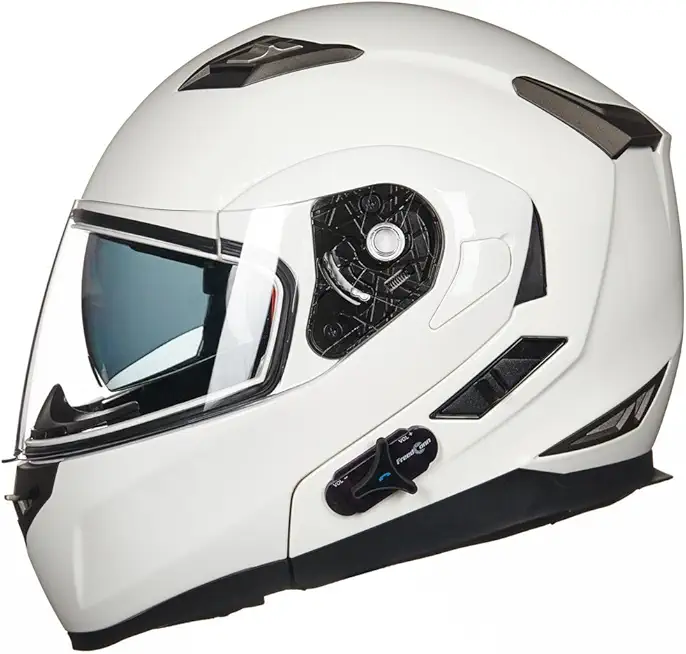 ILM Bluetooth Integrated Modular Flip up Full Face Motorcycle Helmet ...