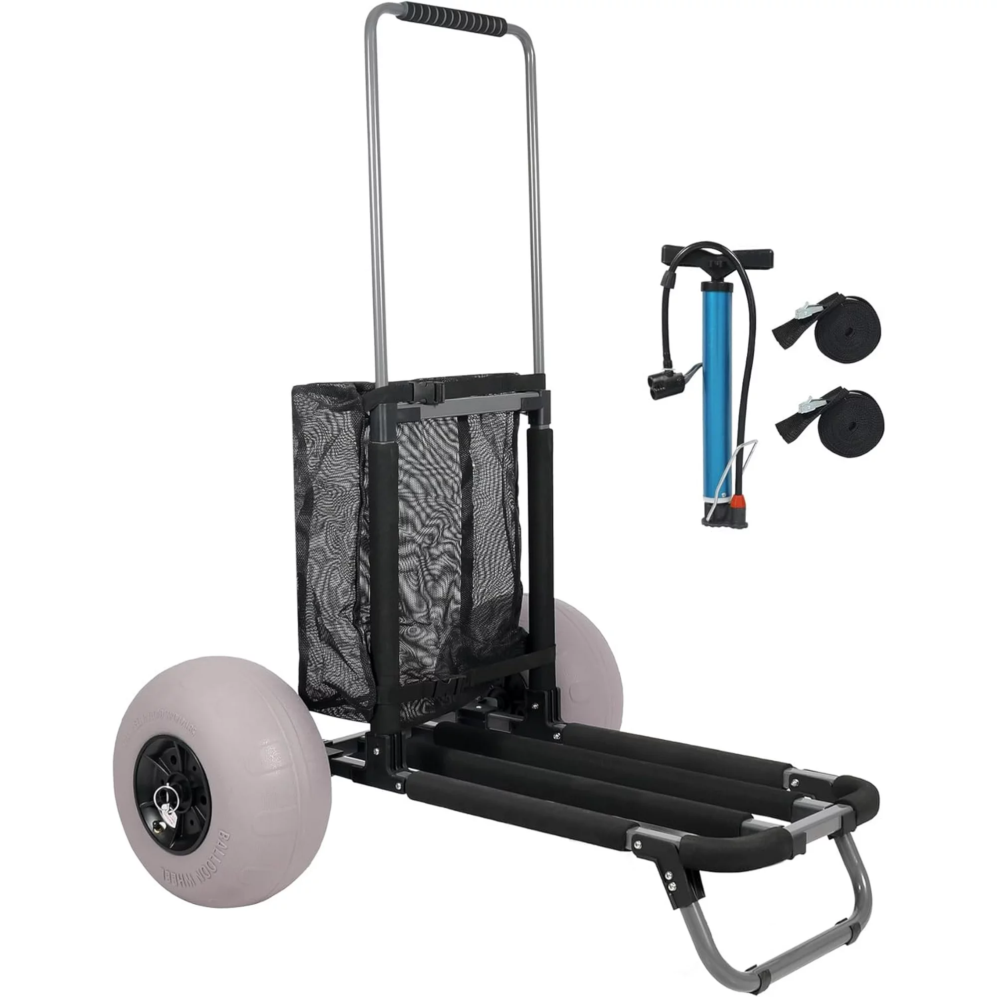 REDCAMP Beach Cart with Balloon Wheels for Sand, 220LBS Loading ...