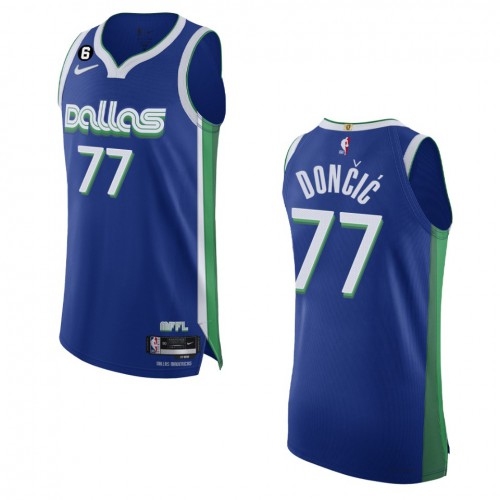Dallas Dallas Mavericks #77 Luka Doncic Nike Blue 2022-23 Authentic ...