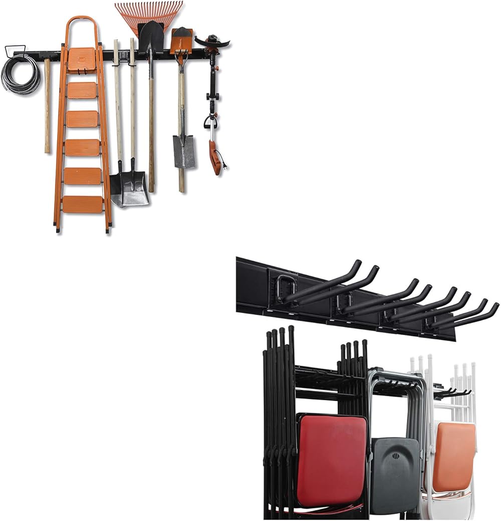 Wallmaster 15 PCS Tool Storage Rack Garage Storage Wall Mount & Garage ...