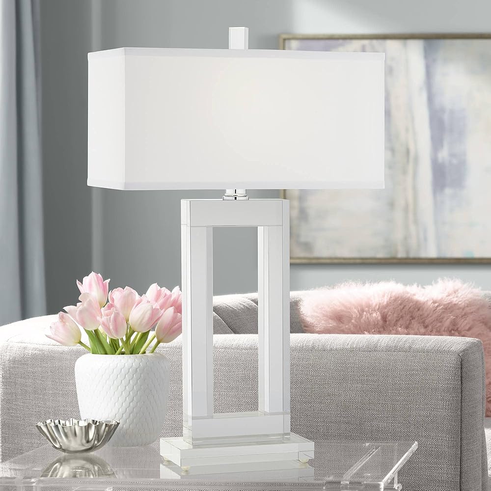 Vienna Full Spectrum Modern French Style Table Lamp 29" Tall Clear ...