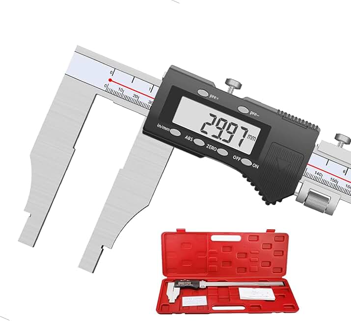Digital Caliper 20"/500mm Long Jaw Heavy Duty Caliper with 3.9" Jaw ...