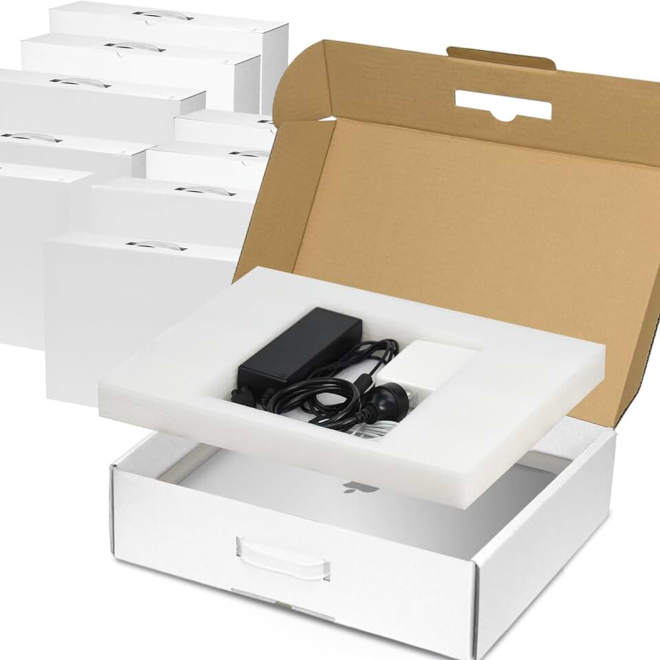 SOUNDANCE 10-Pack Laptop Box with Protection Foam, Cardboard Laptop ...