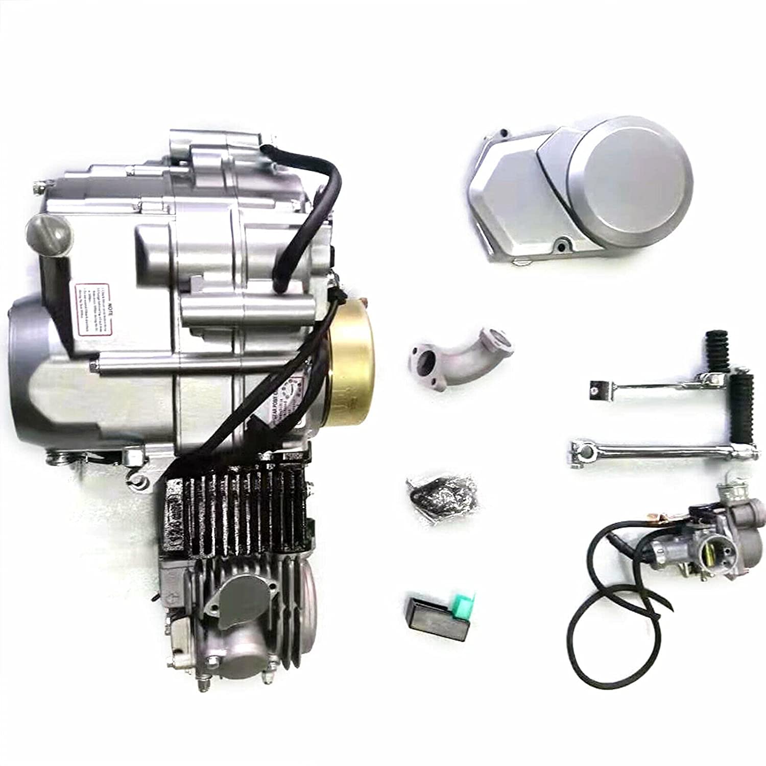 DENEST 140cc 4-Stroke Horizontal Engine Kit Single Cylinder w ...