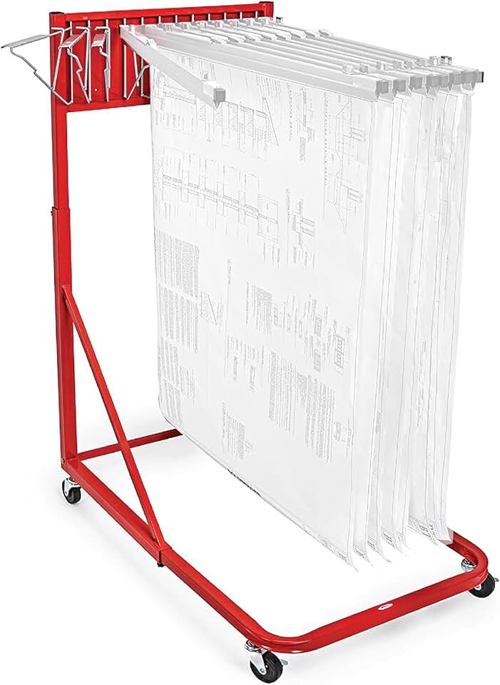 Adir Mobile Blueprint Holder – Construction Plan Rack, Map Organizer ...