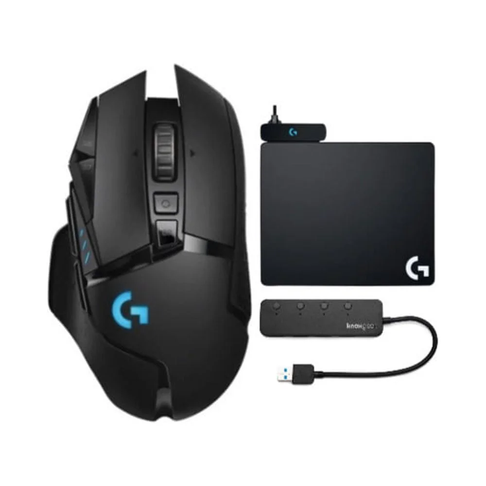 Logitech G502 Lightspeed Wireless Gaming Mouse with Charging System and ...