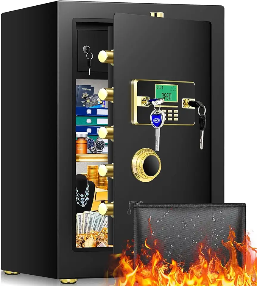 4.0 Cu ft Extra Large Home Safe Fireproof Waterproof, Heavy Duty Fire ...