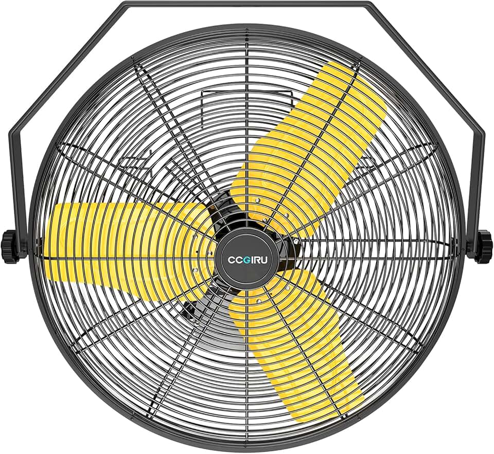 9200 CFM 24" Industrial Wall Mount Fans, High Velocity 3-Speed ...
