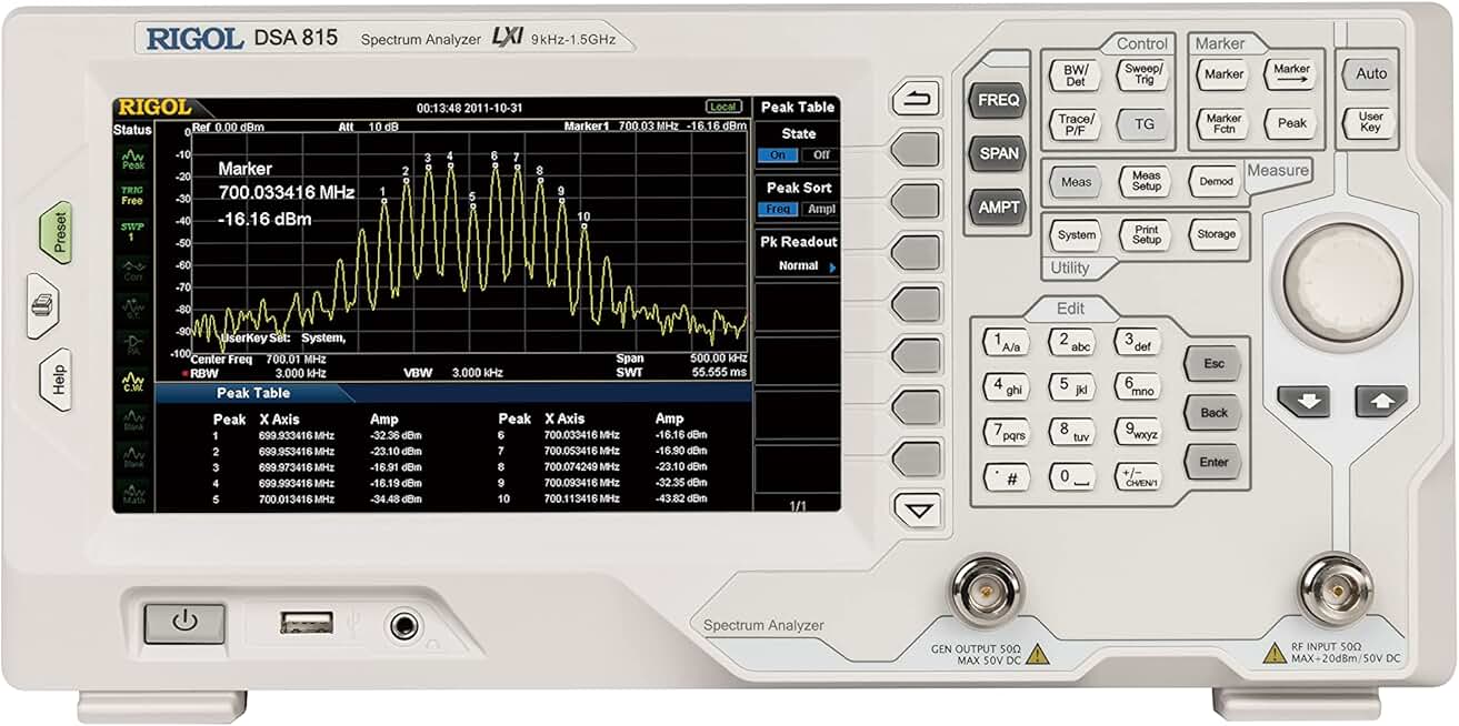 Rigol DSA815-TG Spectrum Analyzer,Swept spectrum analyzer,Frequency ...