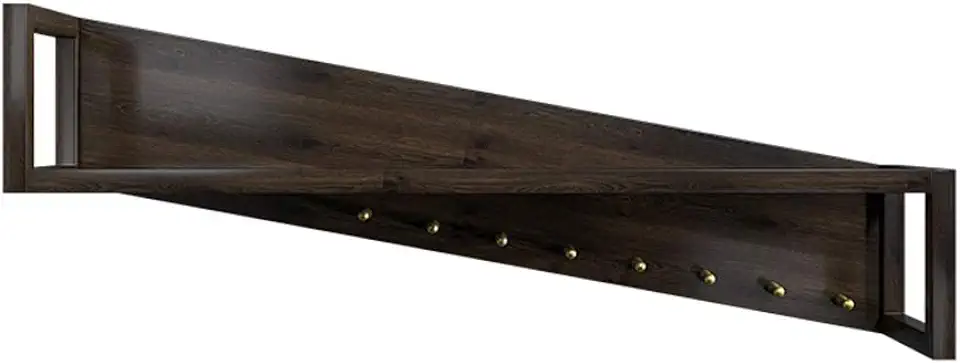 Wall-Mounted Coat Rack, Floating Coat Rack with Shelves, Used to Hang ...