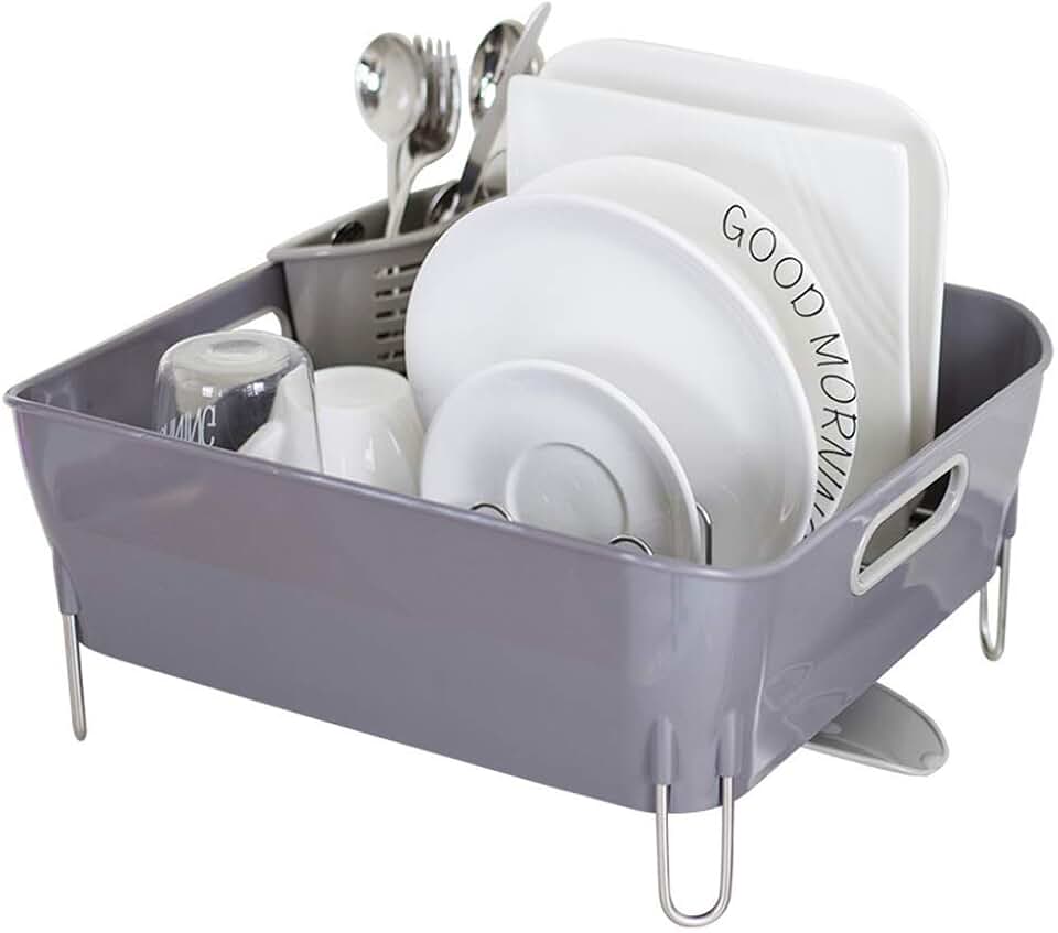 GYLXW Dish Drying Rack,Dish Racks with Drain Board Utensil Holder ...