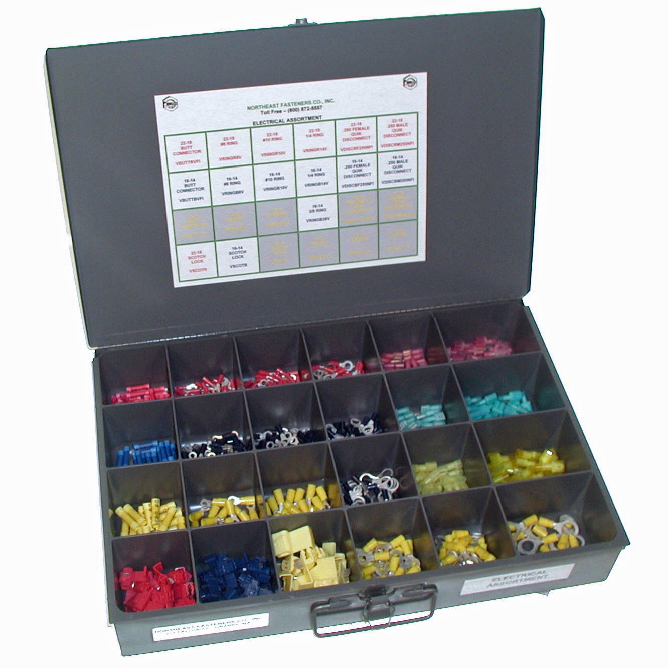 NEF Butt Connector Assortment with Ring Terminals, Quick Disconnect ...