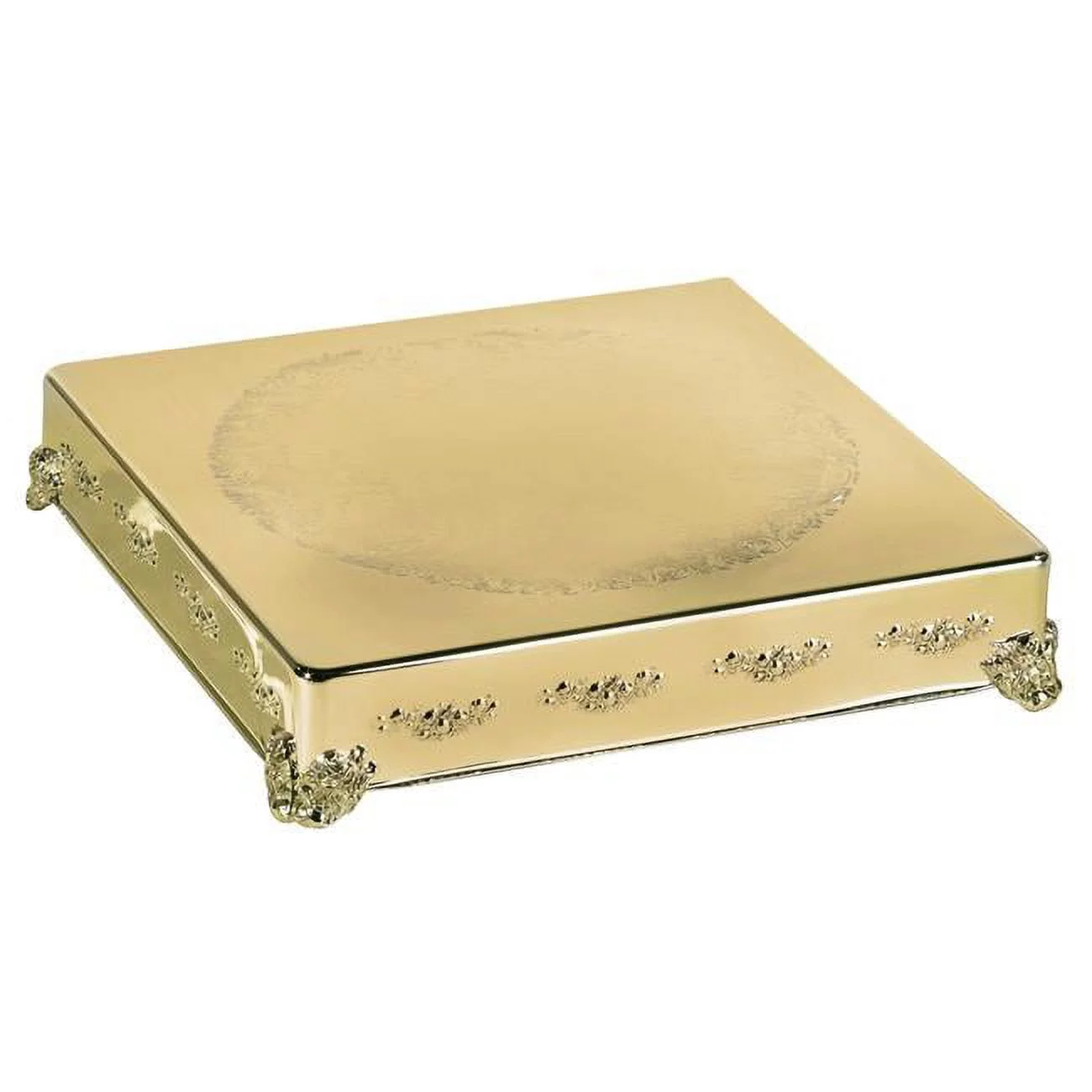 18 in. Square Cake Plateau, Gold Finish - Costco Arizona