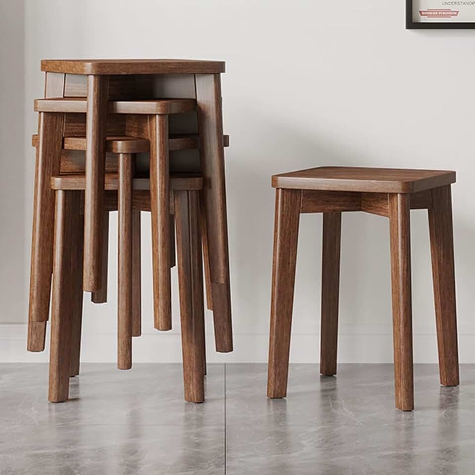 100% solid oak, stackable stools, bar stools, wooden dining table ...