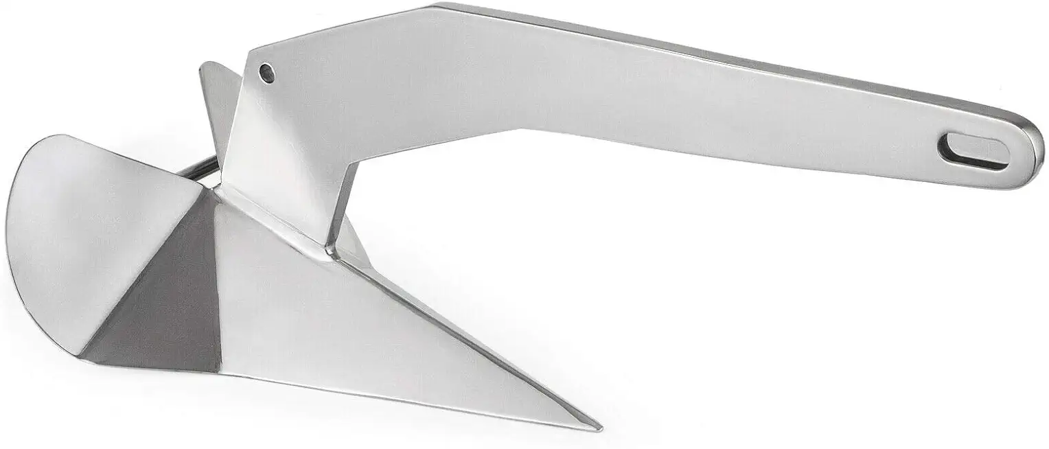 ISURE MARINE Stainless Steel Delta/Wing Style Boat Anchor Heavy Duty ...