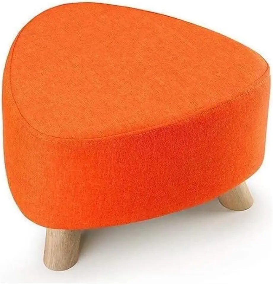 Ottoman Foot Stool Simple Stool, Three-Legged Small Stool Washable ...