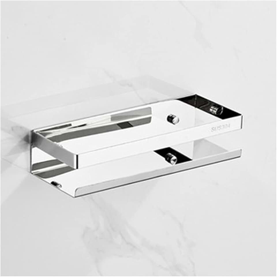 Bathroom Stainless Steel Shower Rack Corner Shelf Square Bath Shower ...