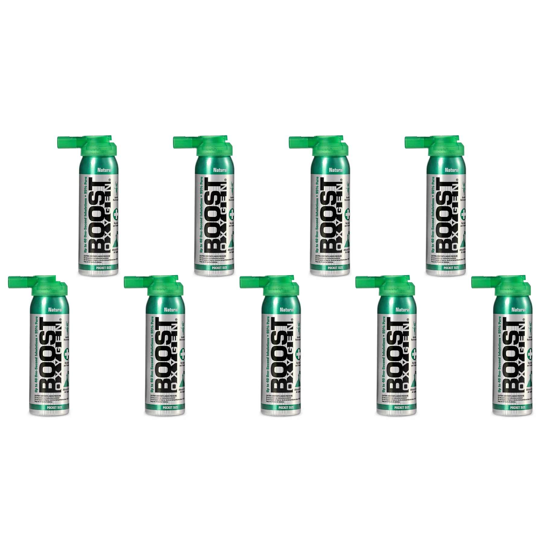 Boost Oxygen Canned 2-Liter Natural Inhaler Canister Bottle, Flavorless ...