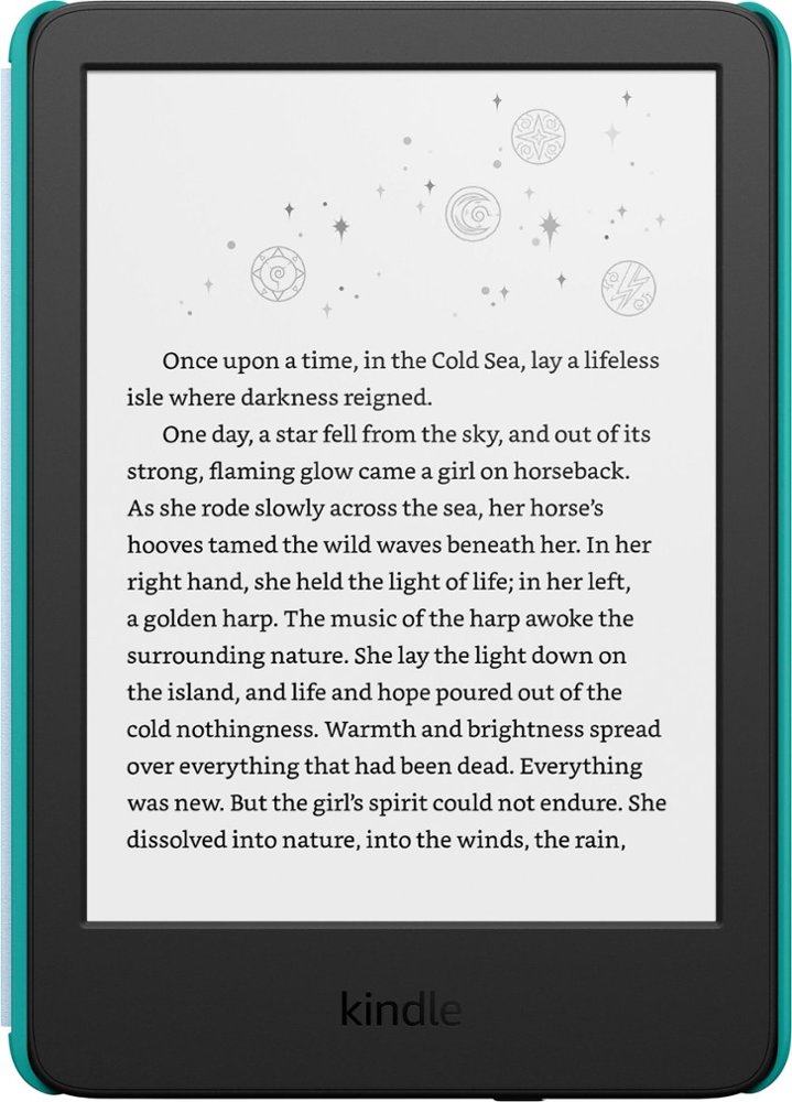 Amazon - Kindle Kids E-Reader (2022 release) 6" display with cover ...