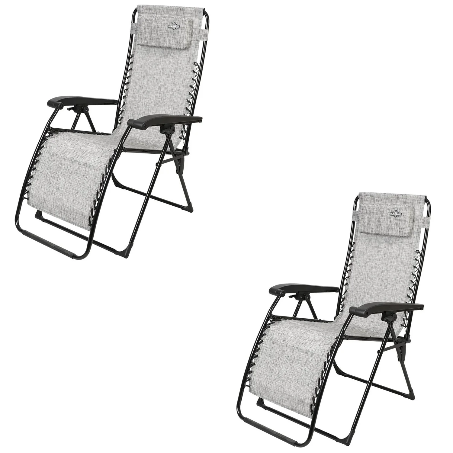 Guidesman Foldable Locking Outdoor Steel Zero Gravity Lounge Chair ...