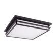 allen + roth Phoebe 18-in Black LED Flush Mount Light ENERGY STAR ...