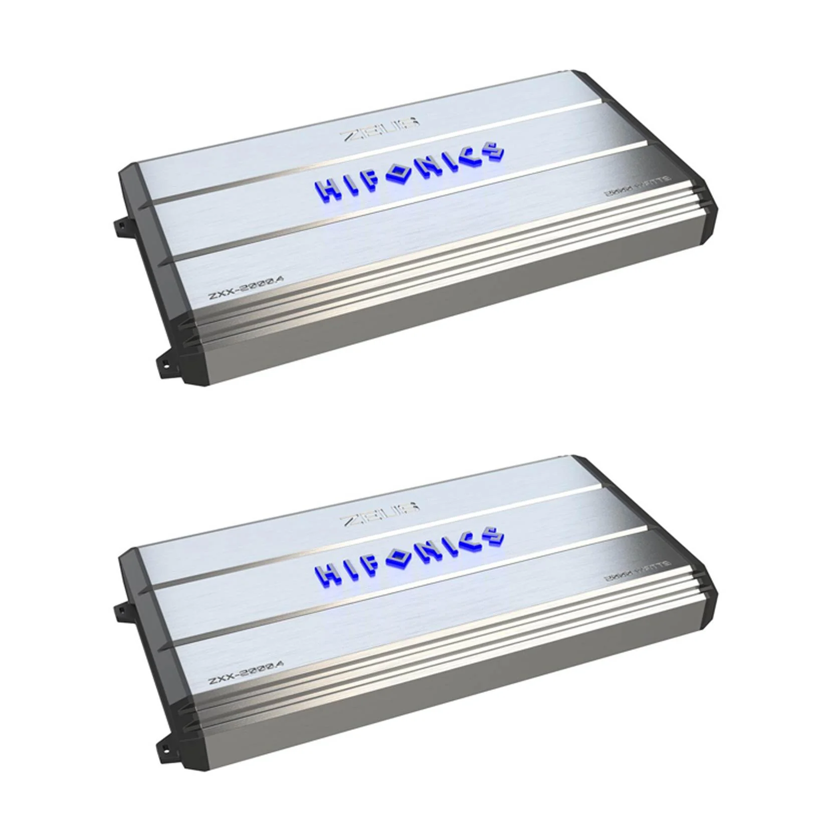 Hifonics Watt 4 Channel Class A/B Bridgeable Car Amp Amplifier (2 Pack ...